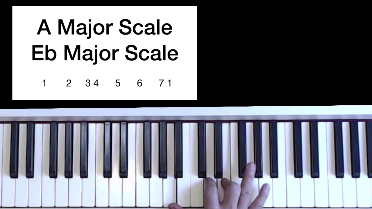 A Major & Eb Major scale - YouTube