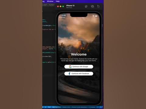 flutter travel app welcome screen #shorts #flutter - YouTube