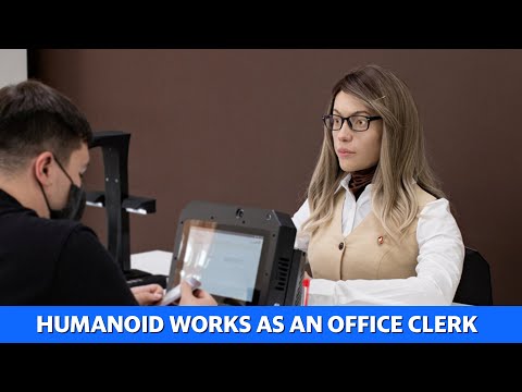 WATCH: Russian woman humanoid works as an office clerk