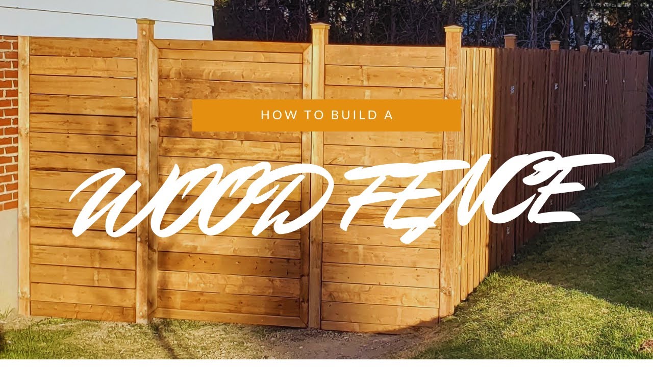 HOW TO BUILD A WOOD FENCE - YouTube