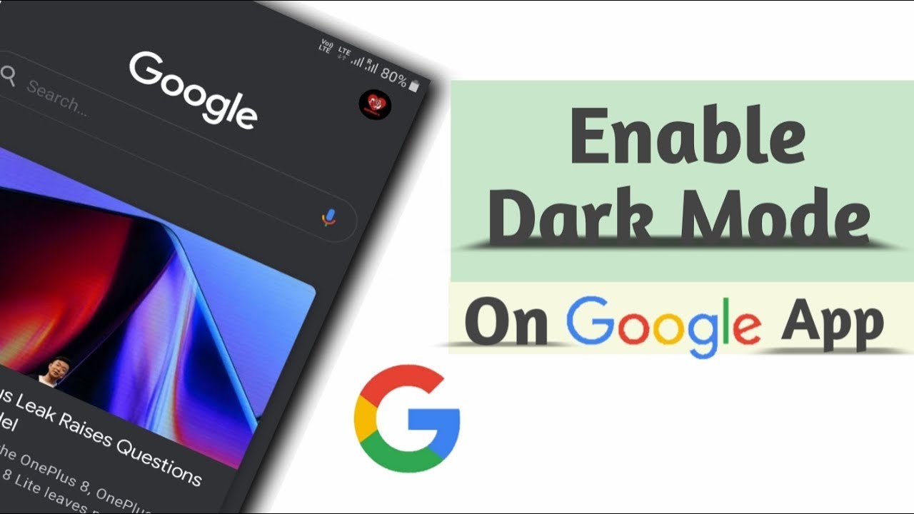 Google App Dark Mode | Enable dark mode on Google app | Technical ...