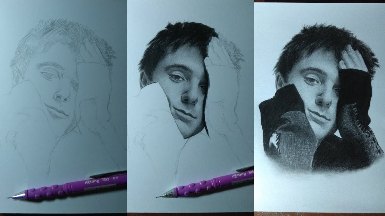 Alec Benjamin | Sketch Drawing ( Timelaps ) - YouTube