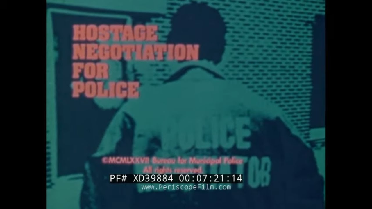 " HOSTAGE NEGOTIATION FOR POLICE PART 1 " 1977 POLICE / LAW ENFORCEMENT ...