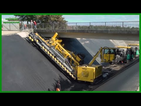 Amazing Modern Asphalt Road Construction Technology. Fastest Asphalt ...