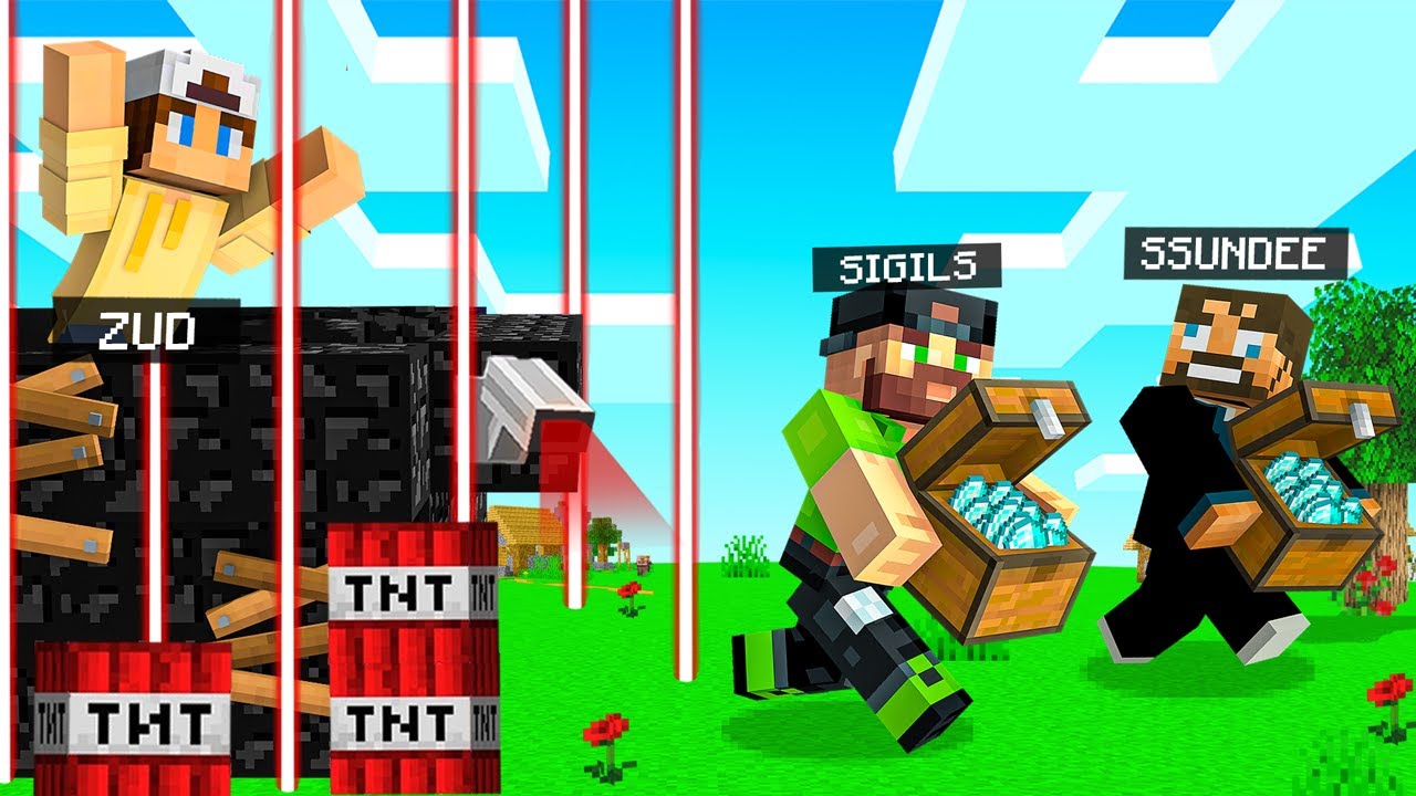 STEALING from the BROKEN Base in Minecraft - YouTube
