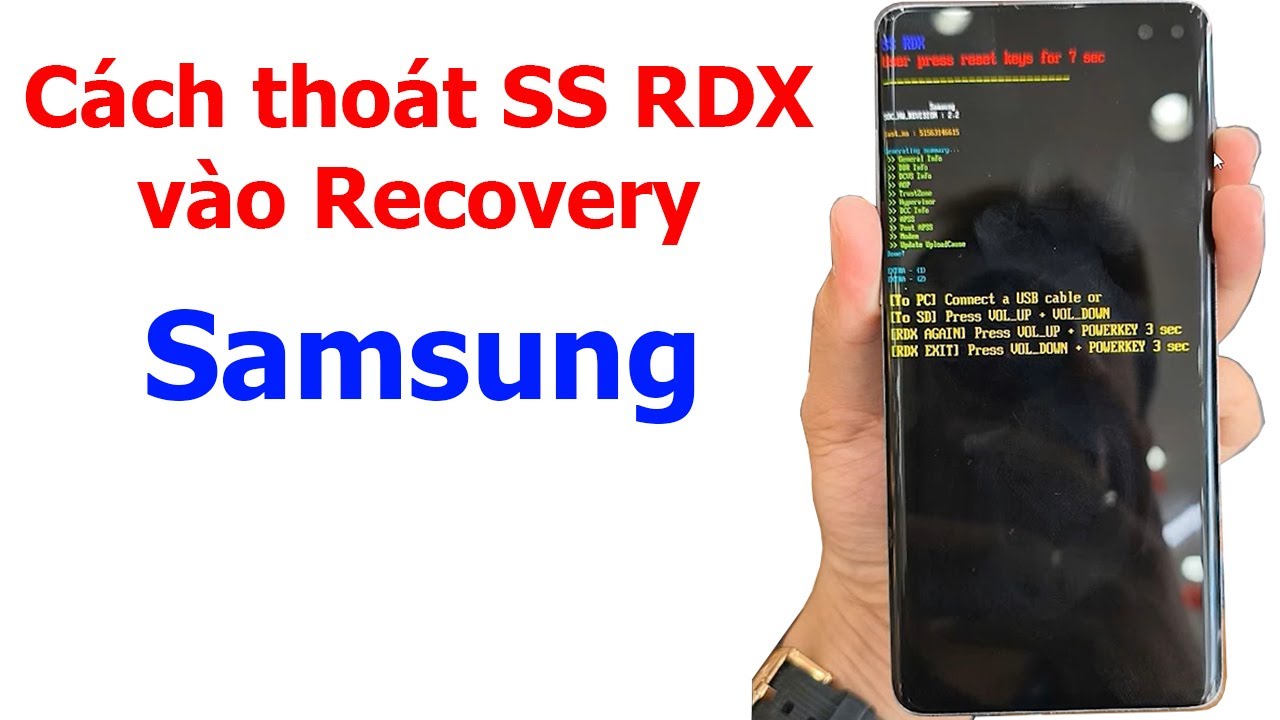 Cách thoát SS RDX và vào chế độ Recovery điện thoại Samsung - YouTube