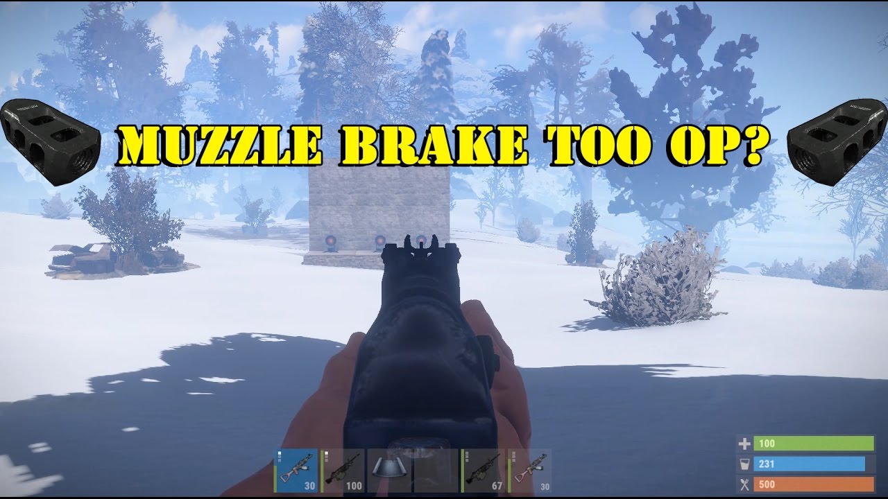 The Muzzle Brake is BROKEN! - Rust - YouTube