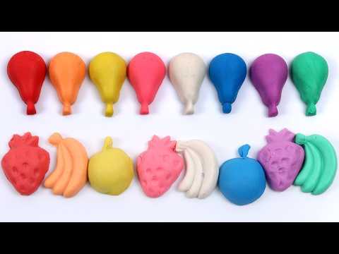 Learn Fruits Names with Play Doh for Kids + More Educational Videos