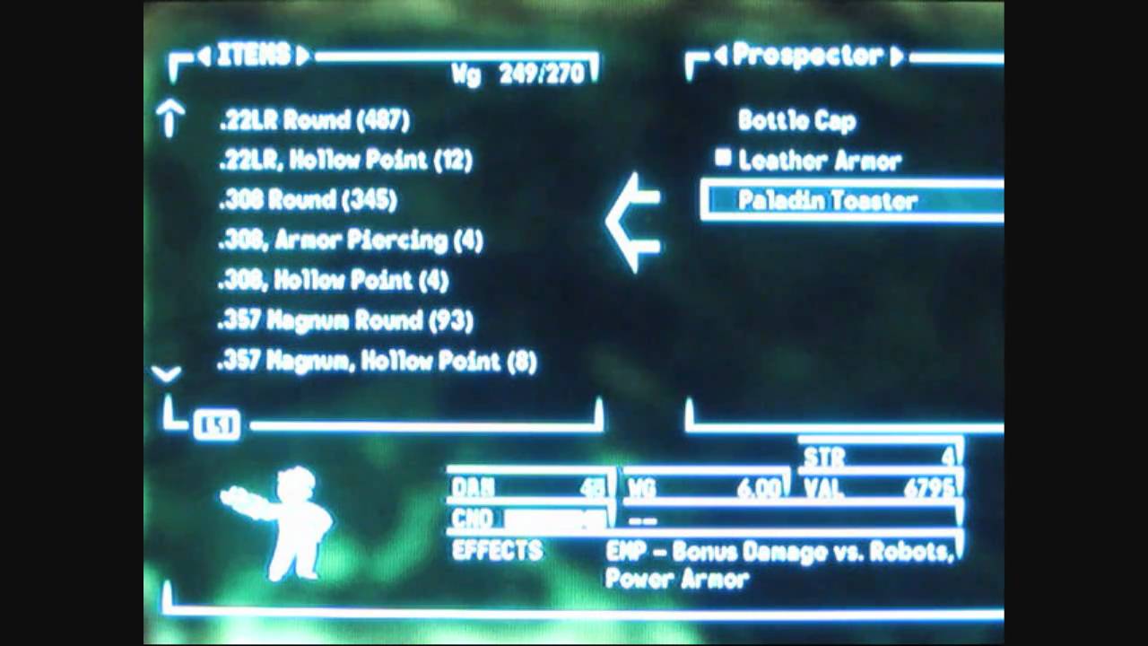 Paladin Toaster *Secret* Weapon- Fallout New Vegas - YouTube
