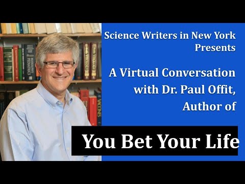 Nov. 9, 2021: A Virtual Conversation with Dr. Paul Offit, Author of You ...