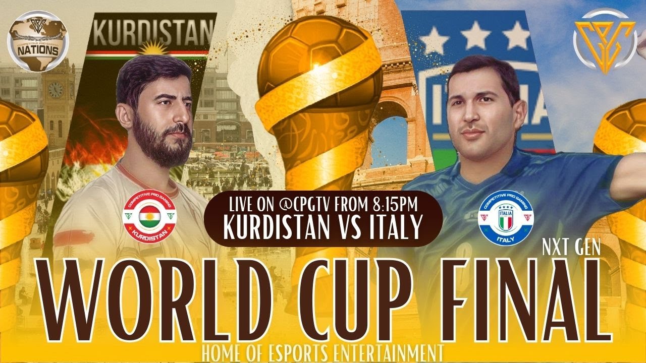 Kurdistan vs Italy - CPG World Cup Final - 11v11 eSports - YouTube