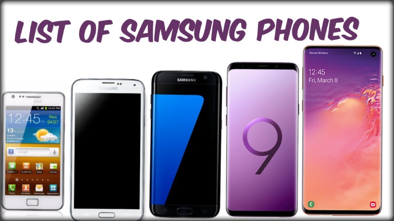 Every Samsung Galaxy S! Galaxy S to S10 All Samsung S Series 2019 - YouTube