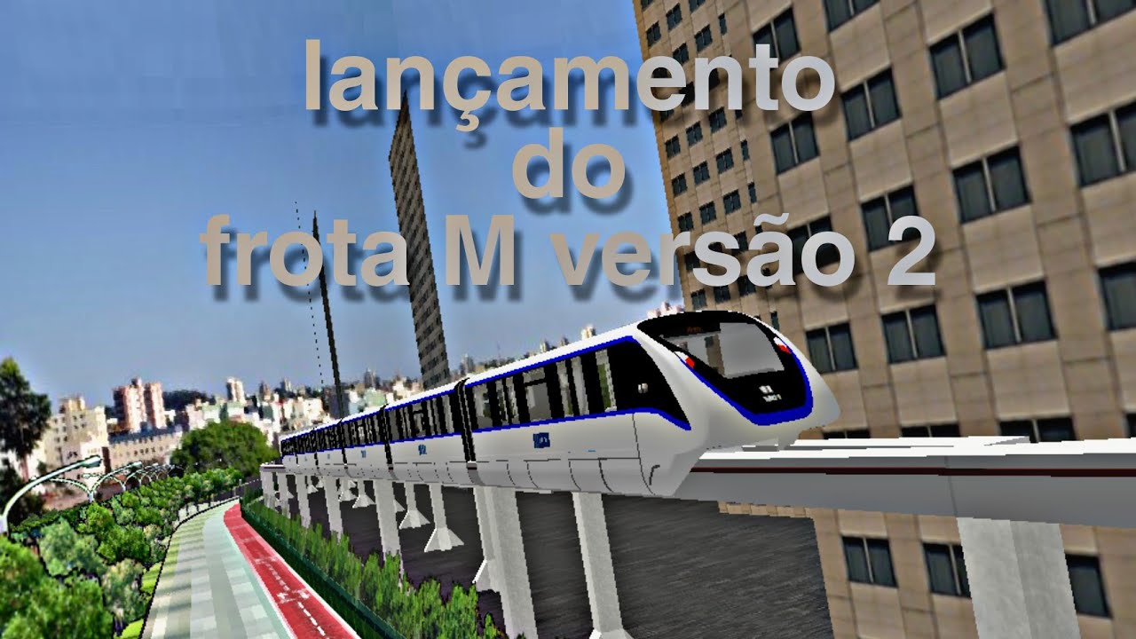 OpenBVE : linha 15 prata lançamento do monotrilho o frota M versão 2 ...