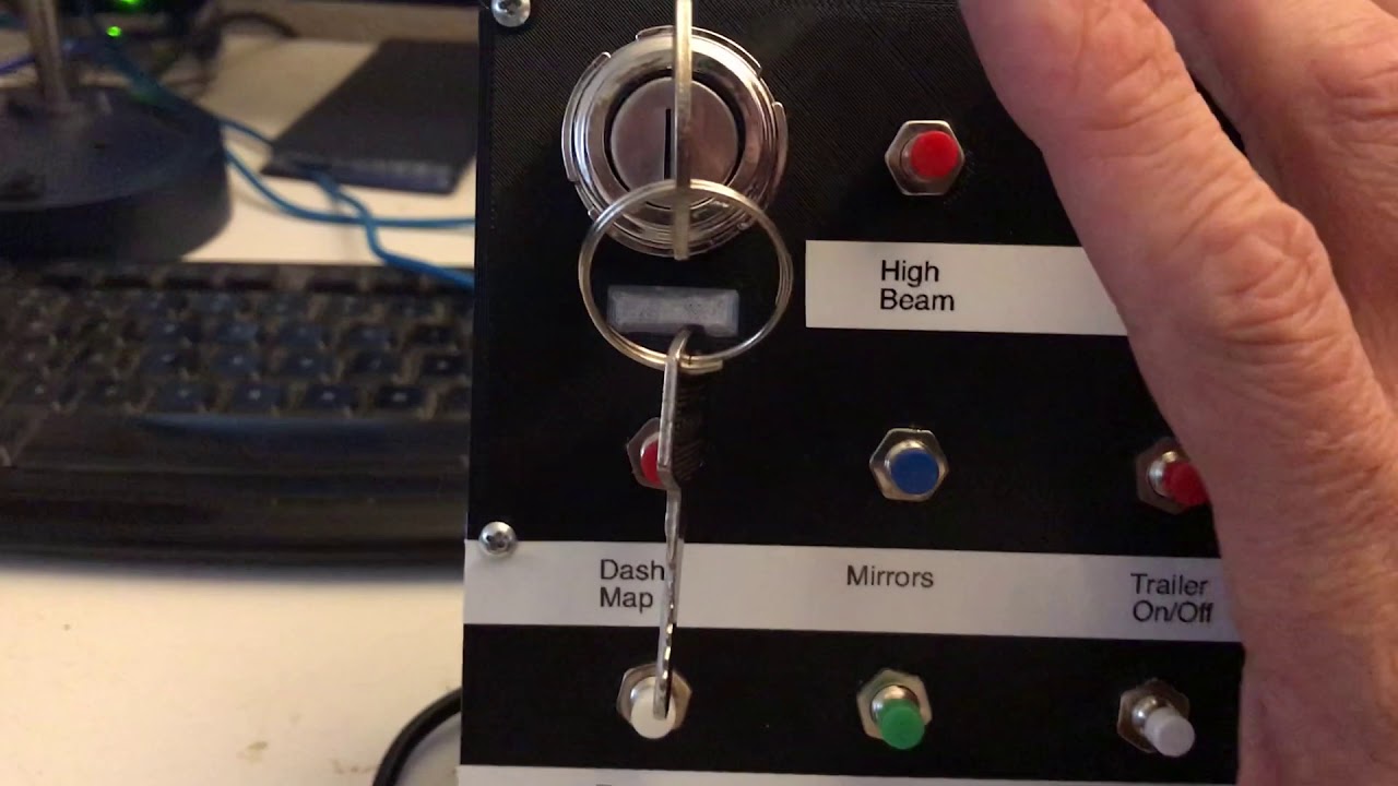 American Truck Simulator USB Button Box with Key Start Feature - YouTube