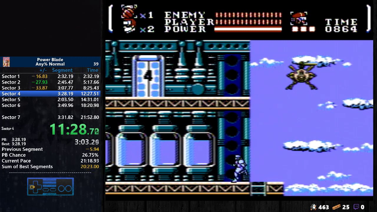 Power Blade (NES) - Any% - 20:25.41 - YouTube