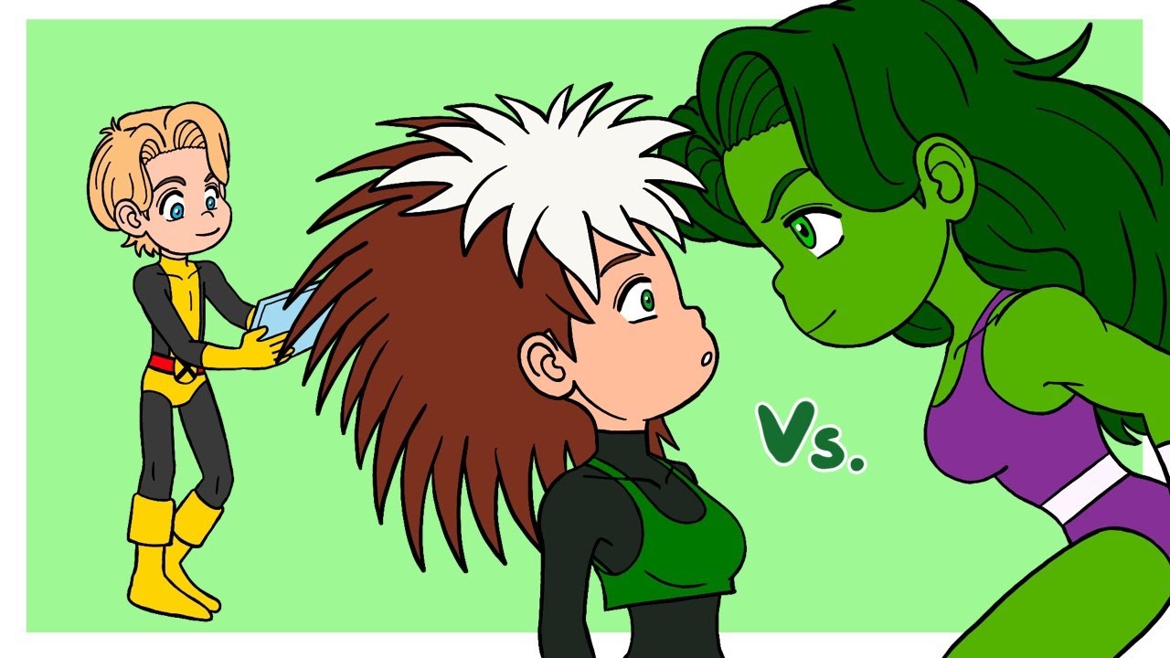 She-Hulk versus Rogue | She-Hulk and Cypher | Animated Webcomic | X-Men ...