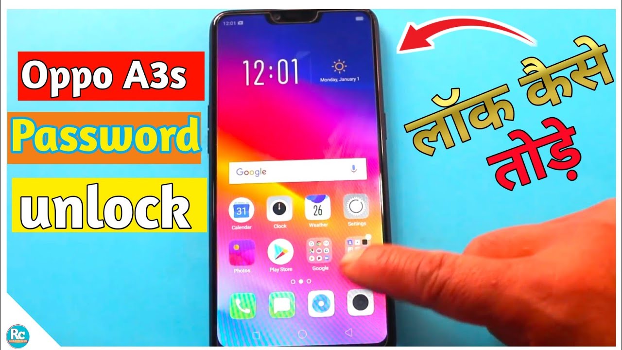 Oppo A3s Password unlock/Pattern Unlock 2021 kare Display lock Remove ...