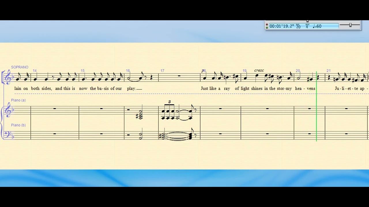 Romeo and Juliette (Gounod). Chorus Prelude. Sopranos Rehearsal track ...