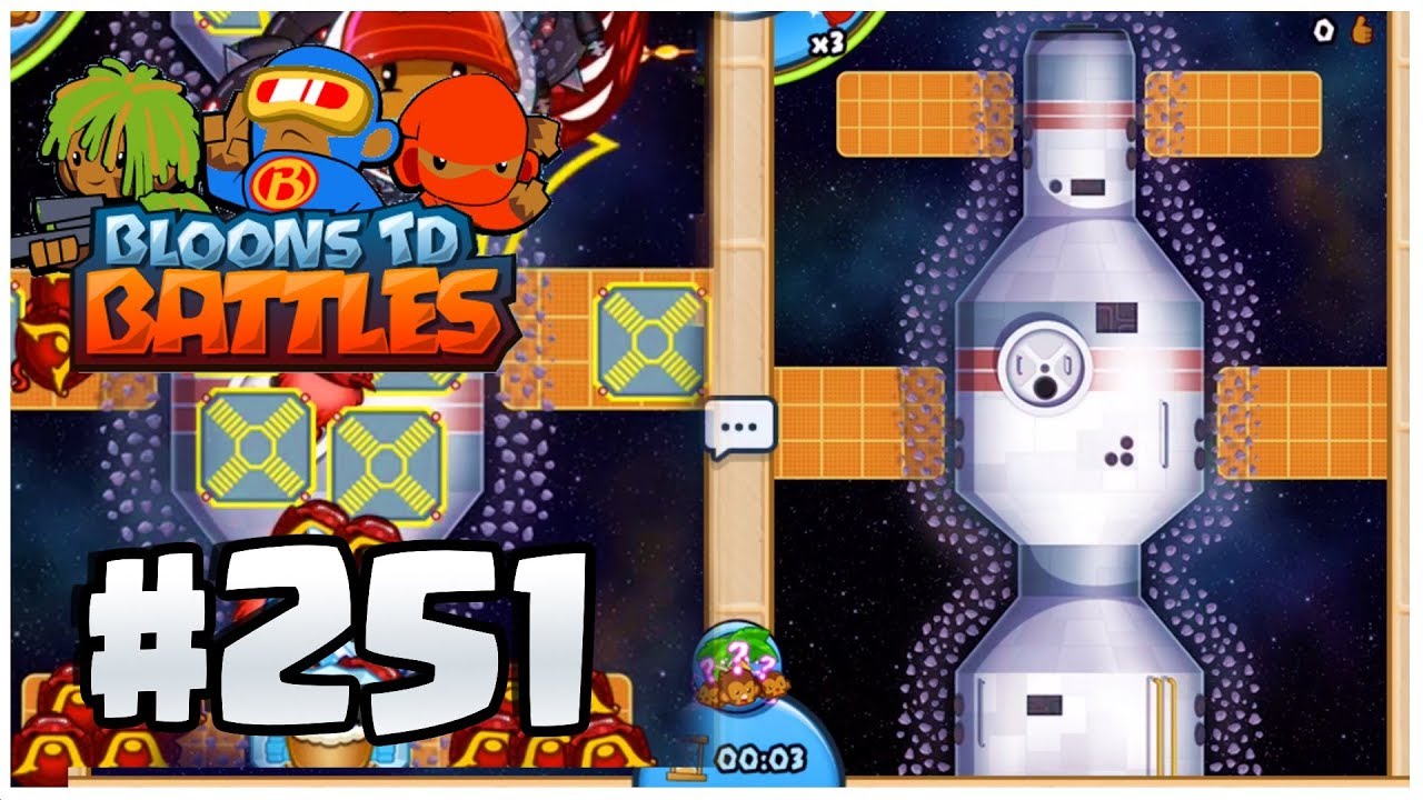 New "SPACE STATION" Map! - Space Battles In BTD! - Bloons TD Battles ...
