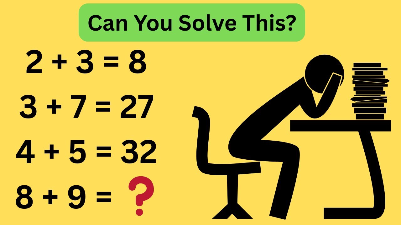 8+9 = ? Mathematical Logic Sequence 🧠 🤯 Logical Mathematical Reasoning ...