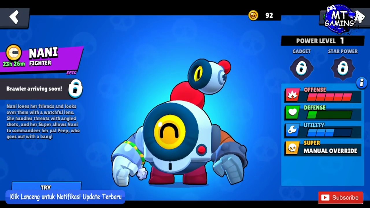 NANI FIGHTER | TRAINING CAVE | BRAWLERS COMING SOON | GAMEPLAY | BRAWLSTARS - YouTube