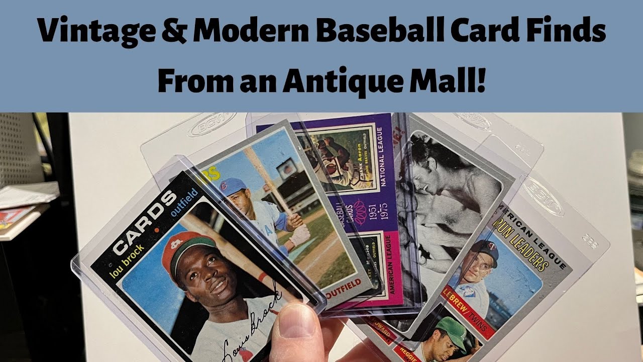 Vintage & Modern Baseball Card Finds From an Antique Mall - Yoder's ...