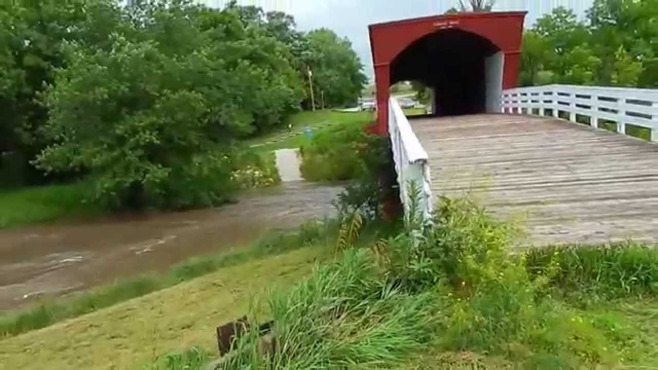 Tour of the Roseman Covered Bridge - YouTube