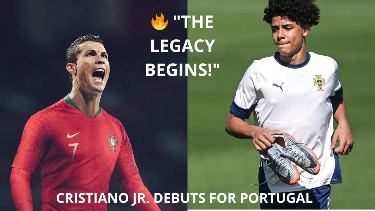 Cristiano Ronaldo Jr makes his debut for Portugal's U15 national team ...