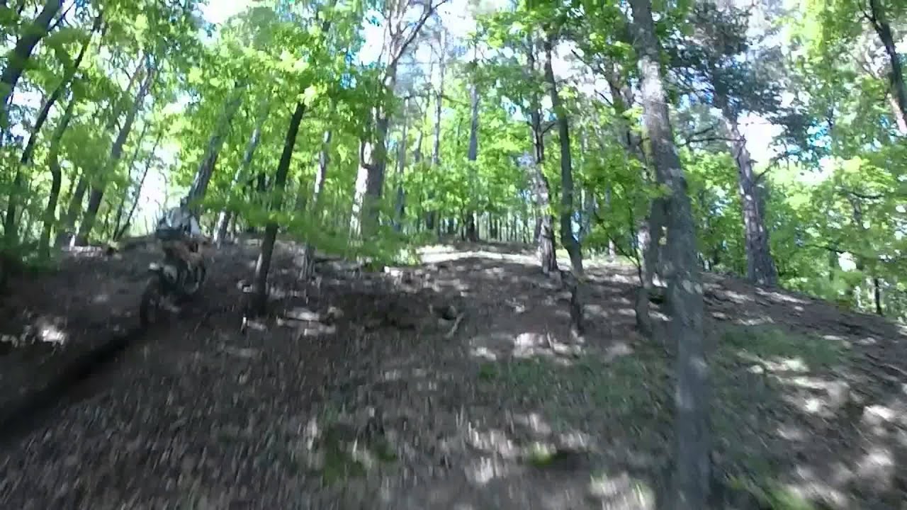 slalom in the forest - romaniacs trail - YouTube