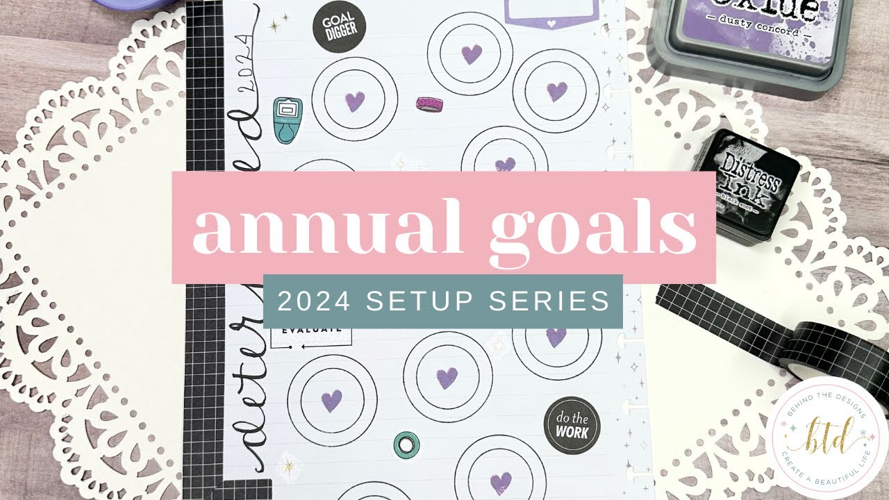 GOAL SETTING 2024 | Word of the Year & Annual Vision Board | Happy ...