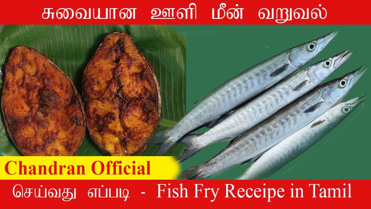 Fish Fry Receipe in Tamil | Ooli fish Fry in Tamil | Fish Fry ...