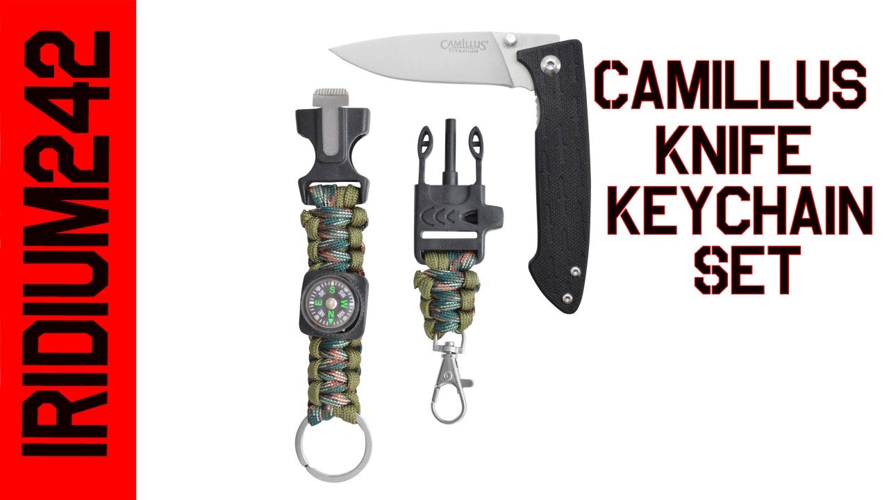 Camillus Knife and Keychain W/ Firesteel - YouTube