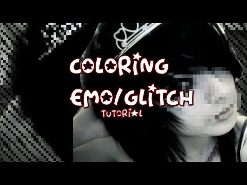 Coloring emo/glitch tutorial [aligth motion] - YouTube