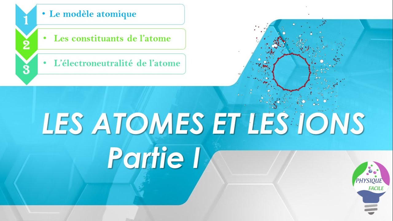 Les atomes et les ions 3AC (Part I : modèle atomique, constituants de l ...