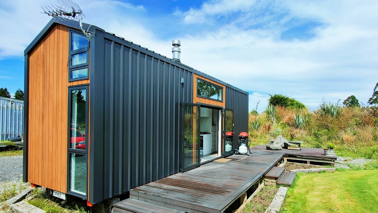 Absolutely Gorgeous Custom Tiny House On Wheels by A D Building - YouTube