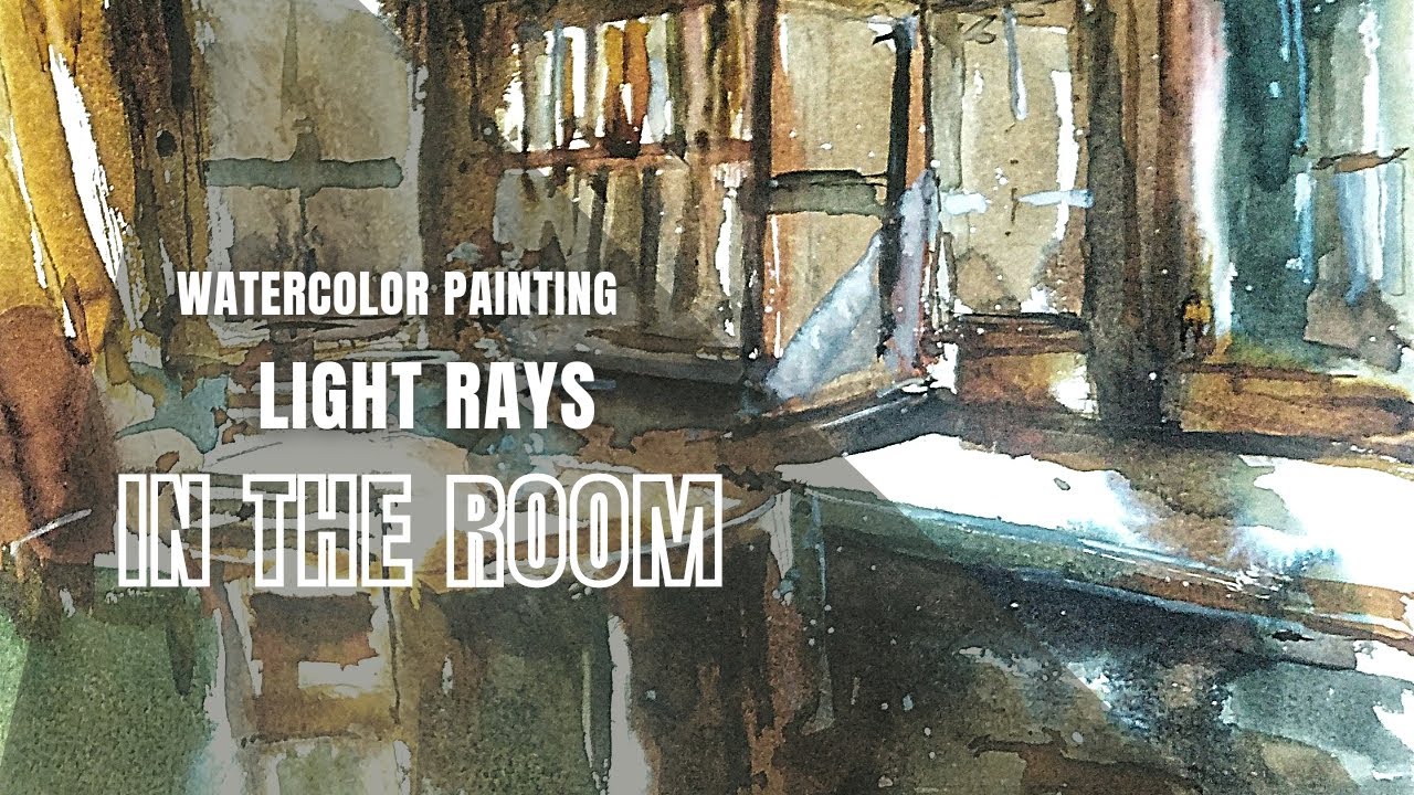 Light rays in the room / Step by step watercolor painting by Behzad ...