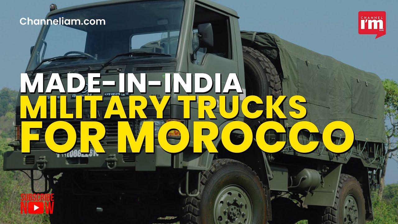 Morocco receives 90 military trucks manufactured by Tata - YouTube