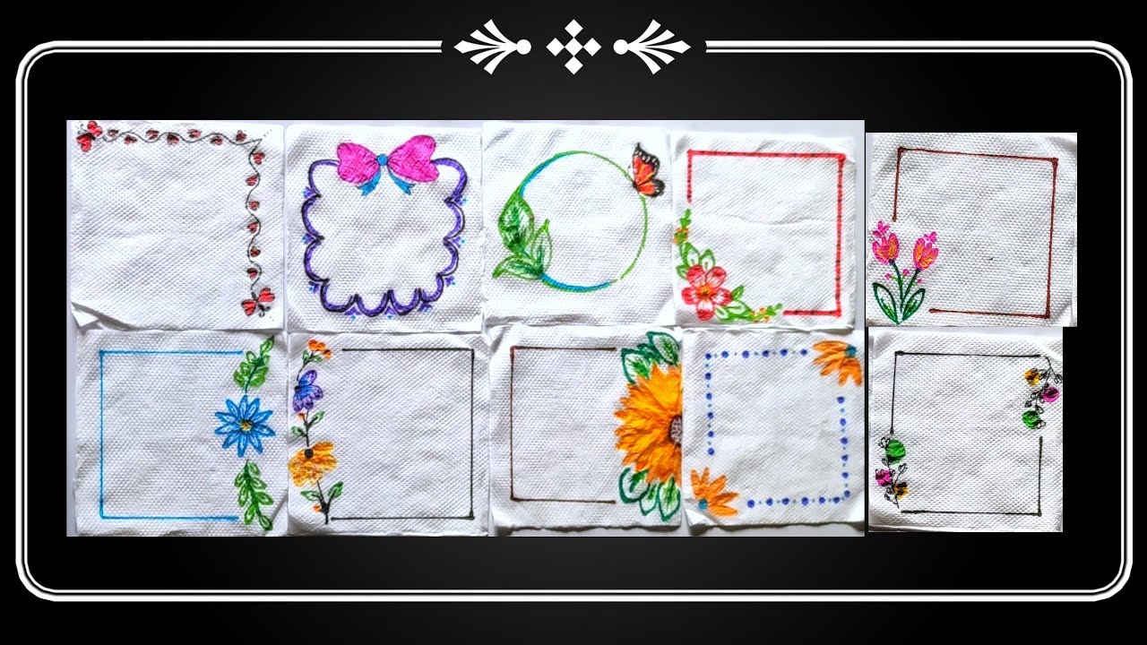 DIY 10 Easy Front page design for school project. Easy Border design ...