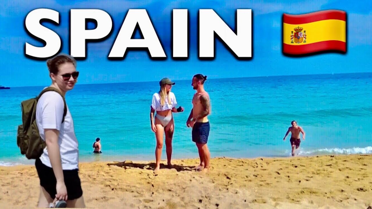 Amazing Spain Beaches, 4K Walking tour, the Best Summer Vibes - YouTube