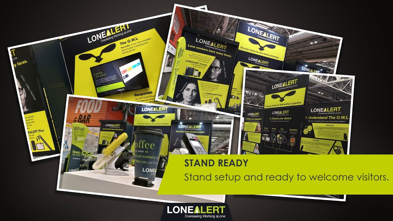 LONEALERT at the HSE 2019 exhibiting lone worker protection devices ...
