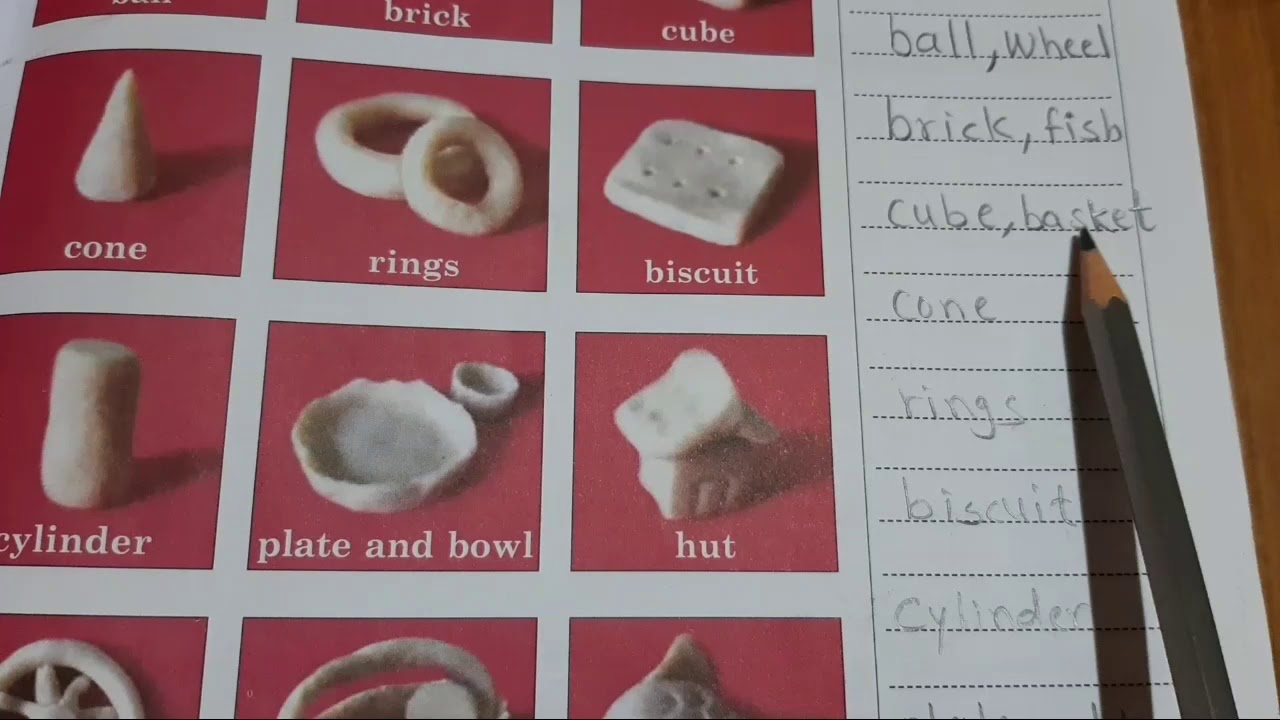 Unit 5- 2 Dough shapes/writing and recognizing/1st std English online ...