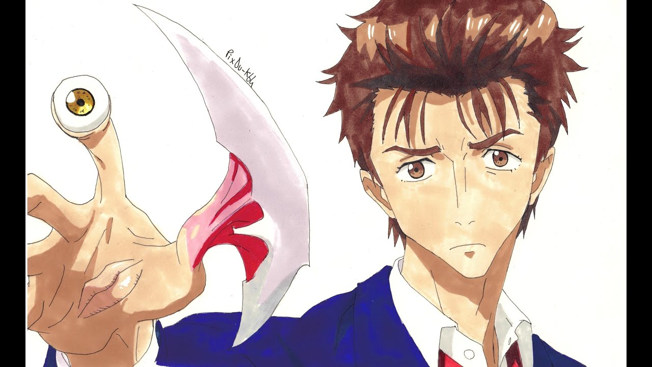 SPEED DRAWING Izumi Shinichi 【kiseijuu sei no kakuritsu】 - YouTube