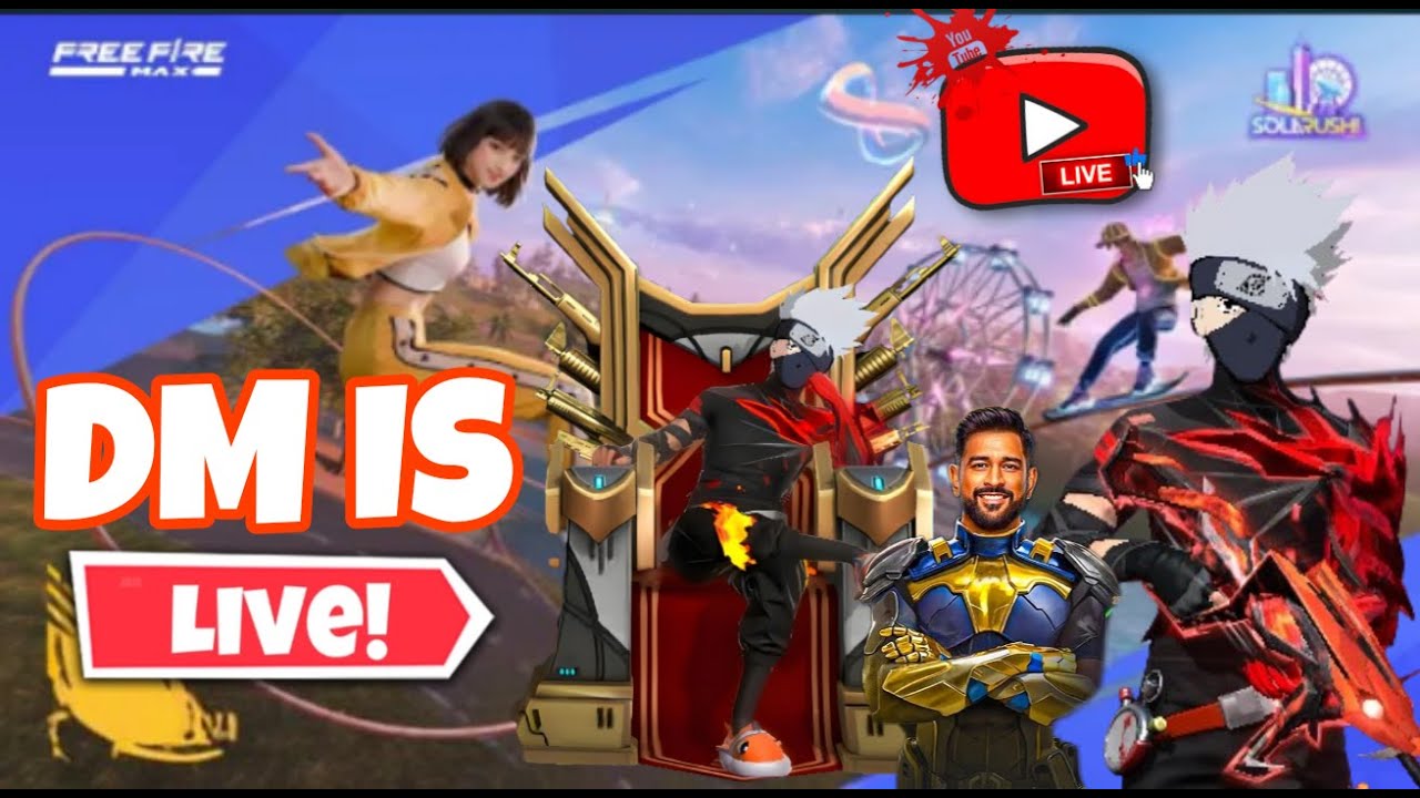 DM GAMING IS LIVE PLAY FREE FIRE - YouTube