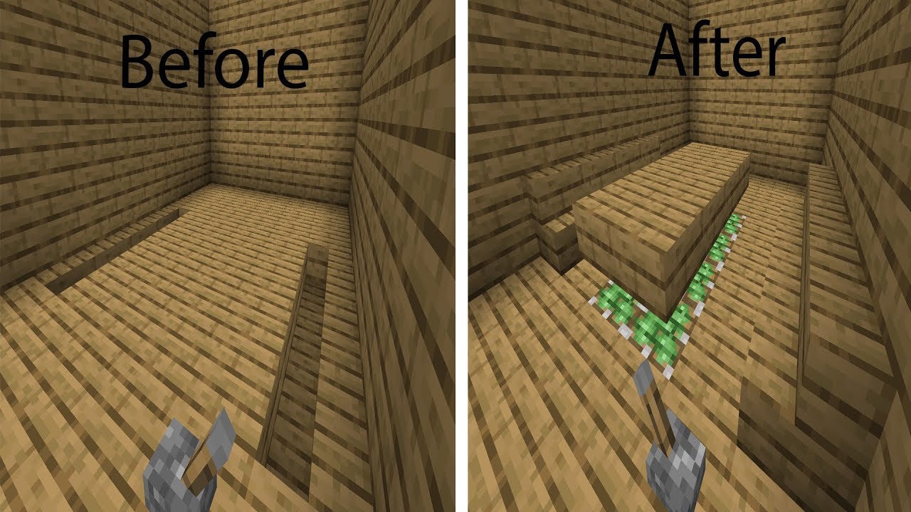 How To Build A Retractable Table (minecraft tutorial) - YouTube