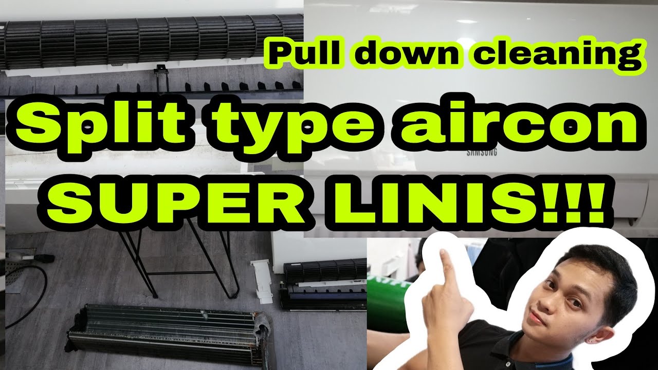 Pump down/pull down cleaning. Split type aircon general cleaning. - YouTube