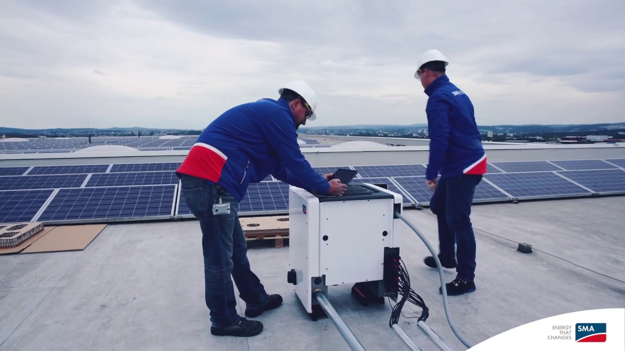 Installing the SMA Sunny Tripower CORE1 Inverter - YouTube