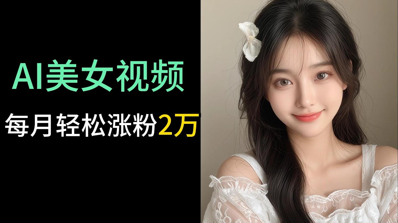 【新玩法】保姆级教学:ai美女视频,抓住人性,每月轻松赚5000 Ai淘金玩法第1集 Youtube
