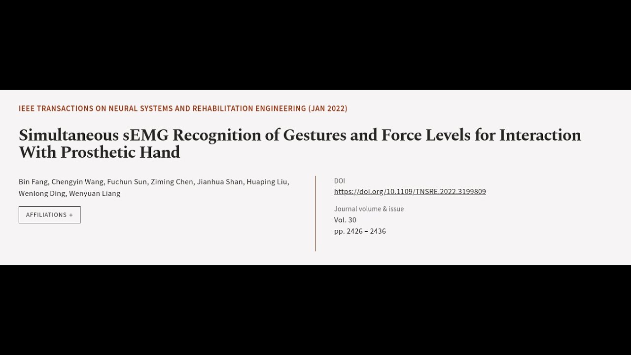 Simultaneous sEMG Recognition of Gestures and Force Levels for ...