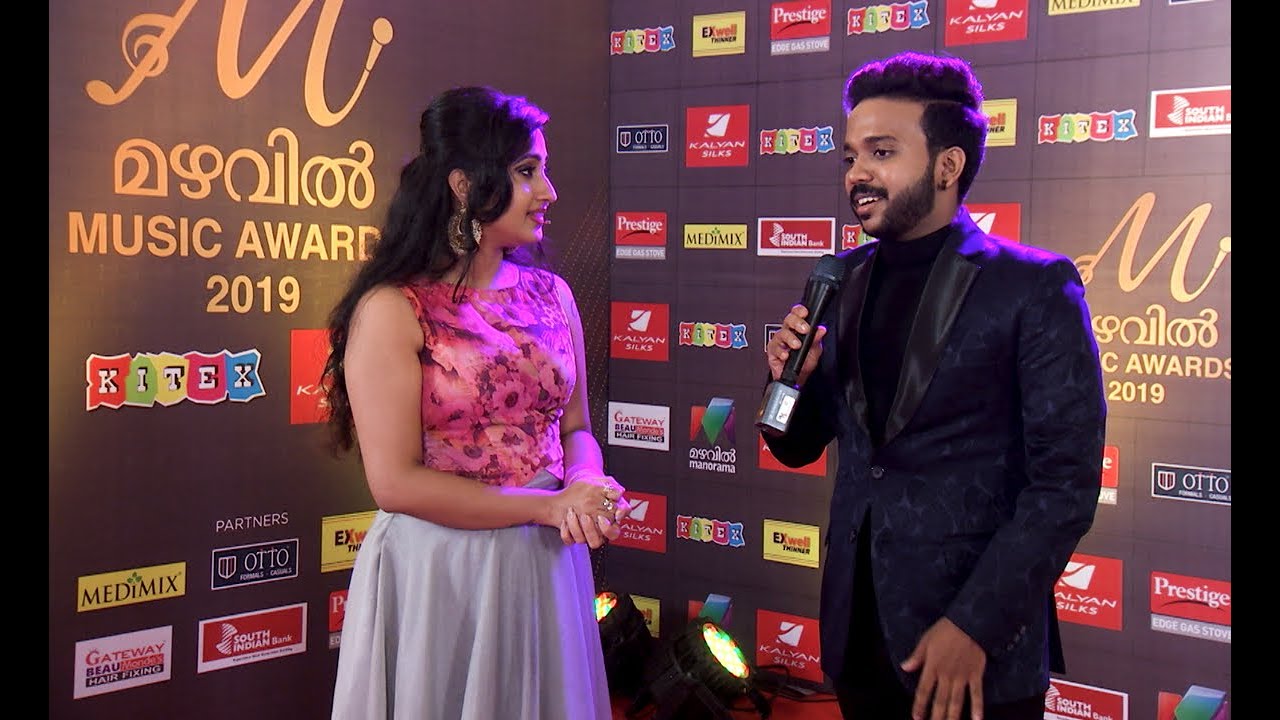 Mazhavil Music Awards 2019 | Playback Singer K. S. Harisankar on Red ...