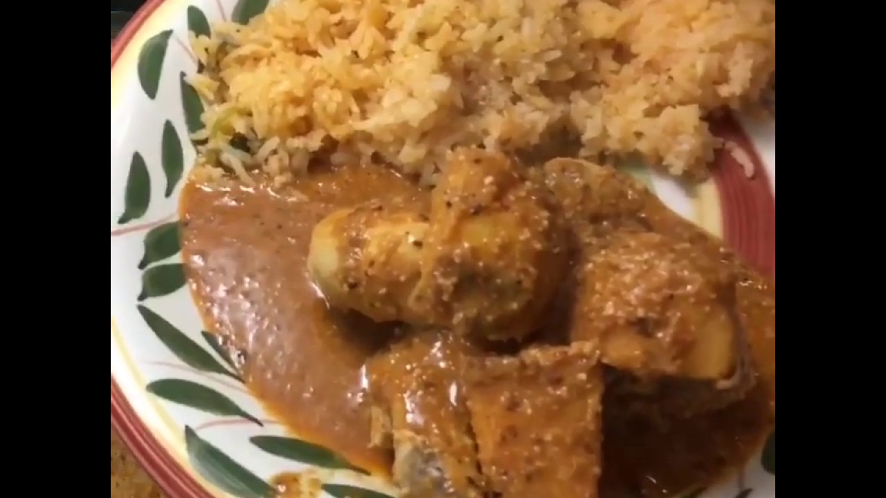 pipian rojo y arroz a mi manera - YouTube